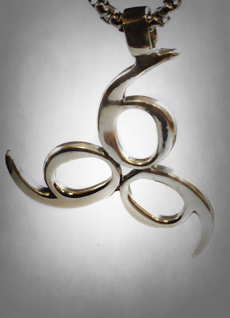 Devil's Trinity Number of the Beast 666 Pendant Solid Sterling Silver ...