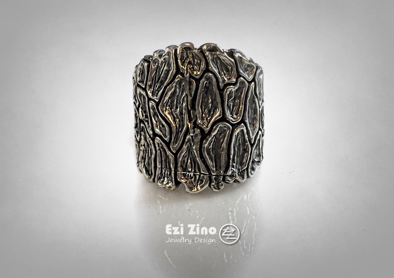 Metal Soil Dry Soil Texture Ring by : EZI ZINO | Etsy