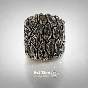 Metal Soil Dry Soil Texture Ring by : EZI ZINO - Etsy