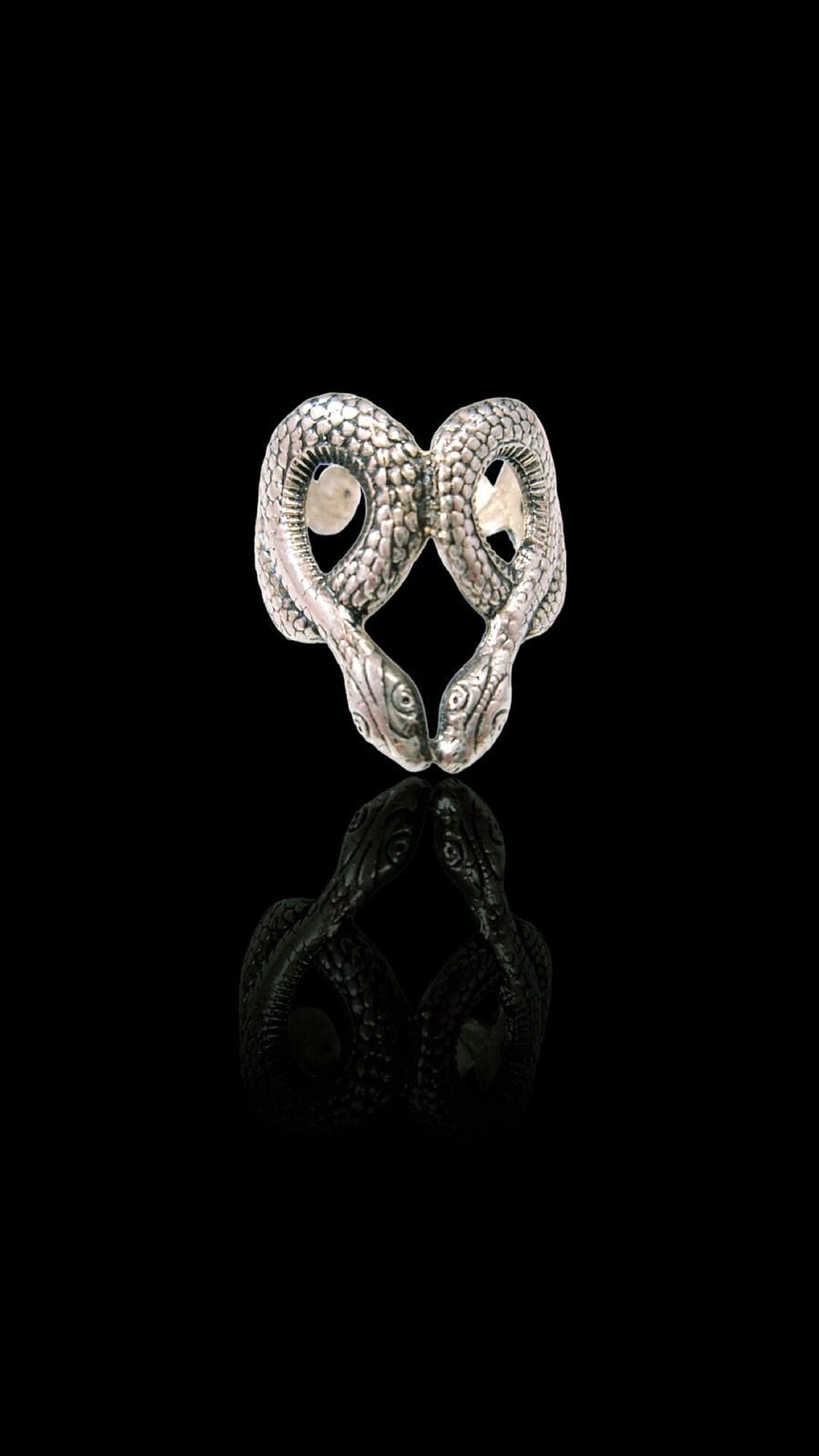 Vintage Two Snakes Sterling Silver Ring 925 Toe Ring - Etsy