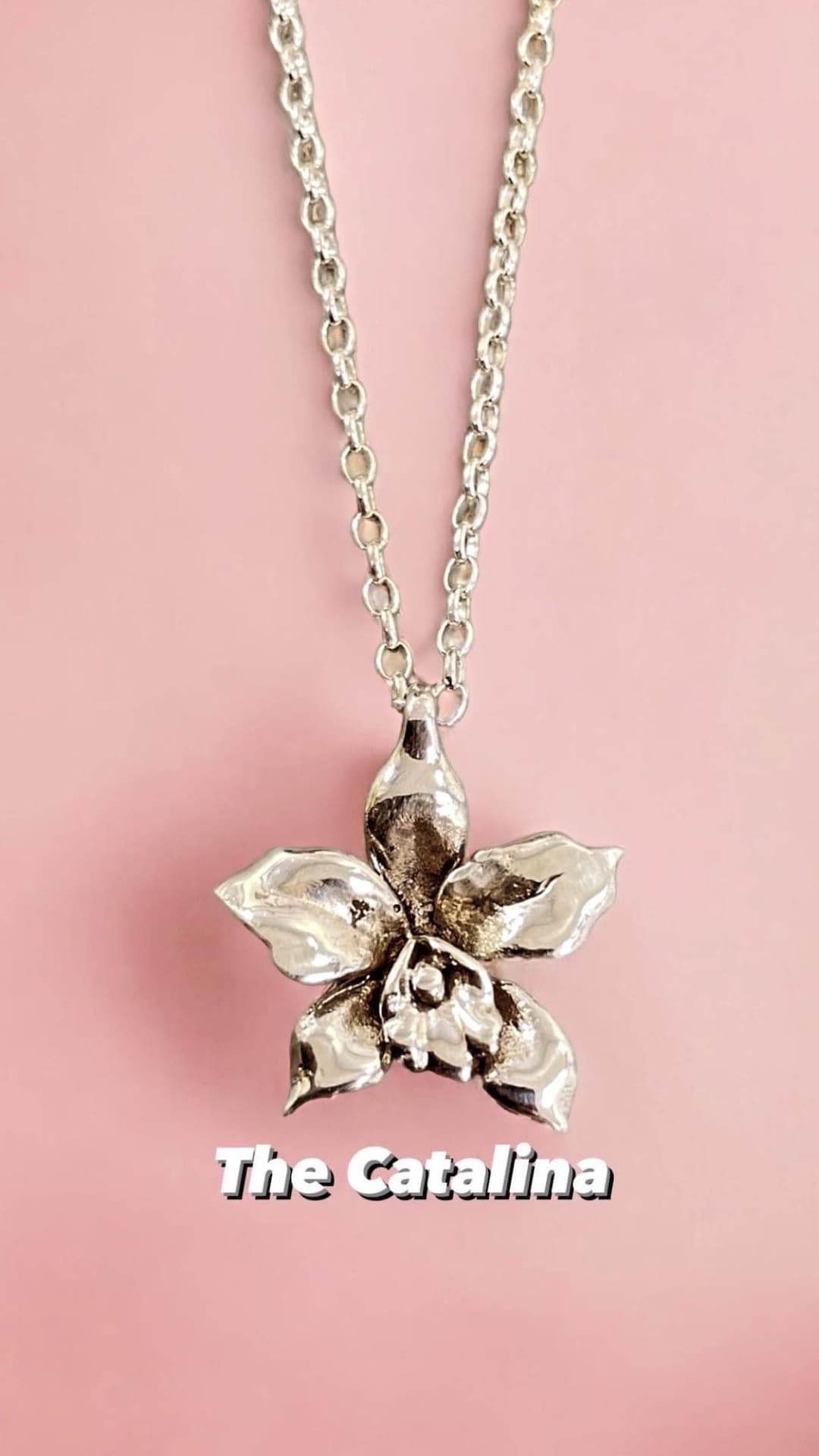 Cattleya Catalina Flower Pendant - Etsy