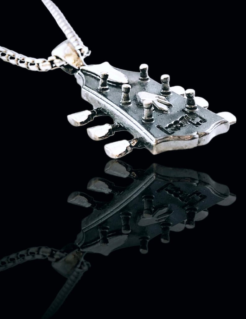 Gibson Crown Inlay Headstock Handmade Pendant Solid Sterling - Etsy Israel