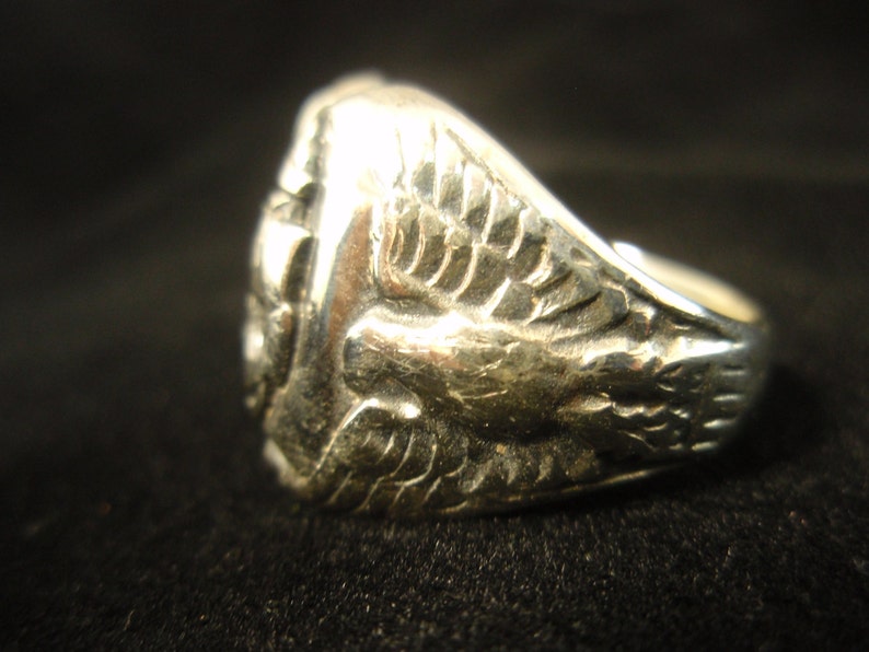 Vintage WWII usa us navy MILITARY sterling silver ring | Etsy