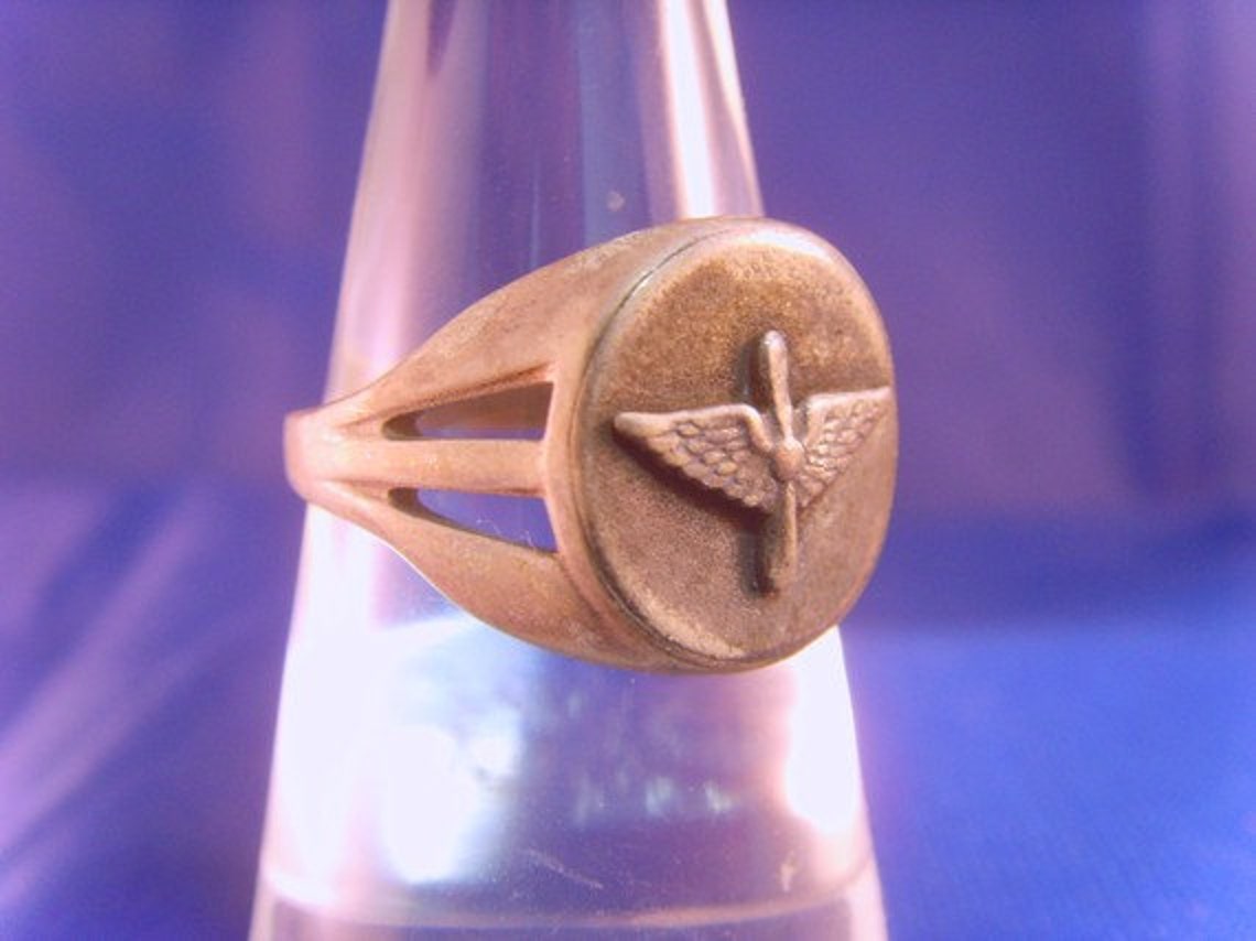 WWII Era U.S Army Air Corps Pilots Ring Sterling Silver - Etsy