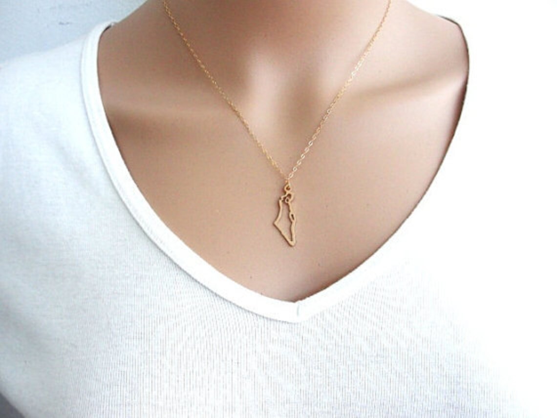 Israel Pendant Israel Map Pendant Israel Shaped Pendant - Etsy