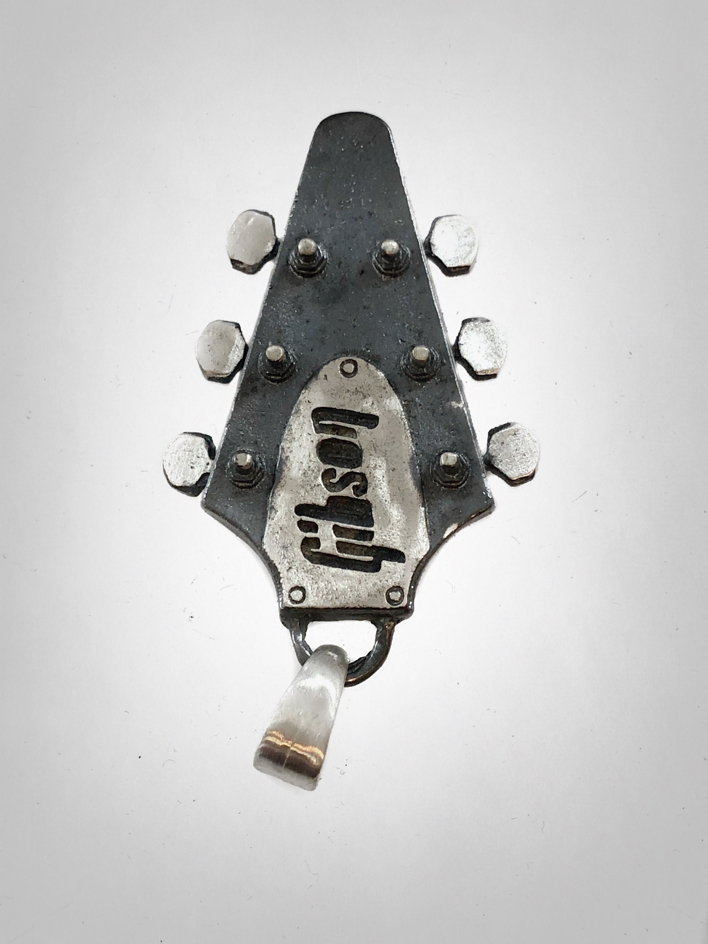 Gibson Flying V Design Inlay Headstock Handmade Pendant Solid - Etsy Israel