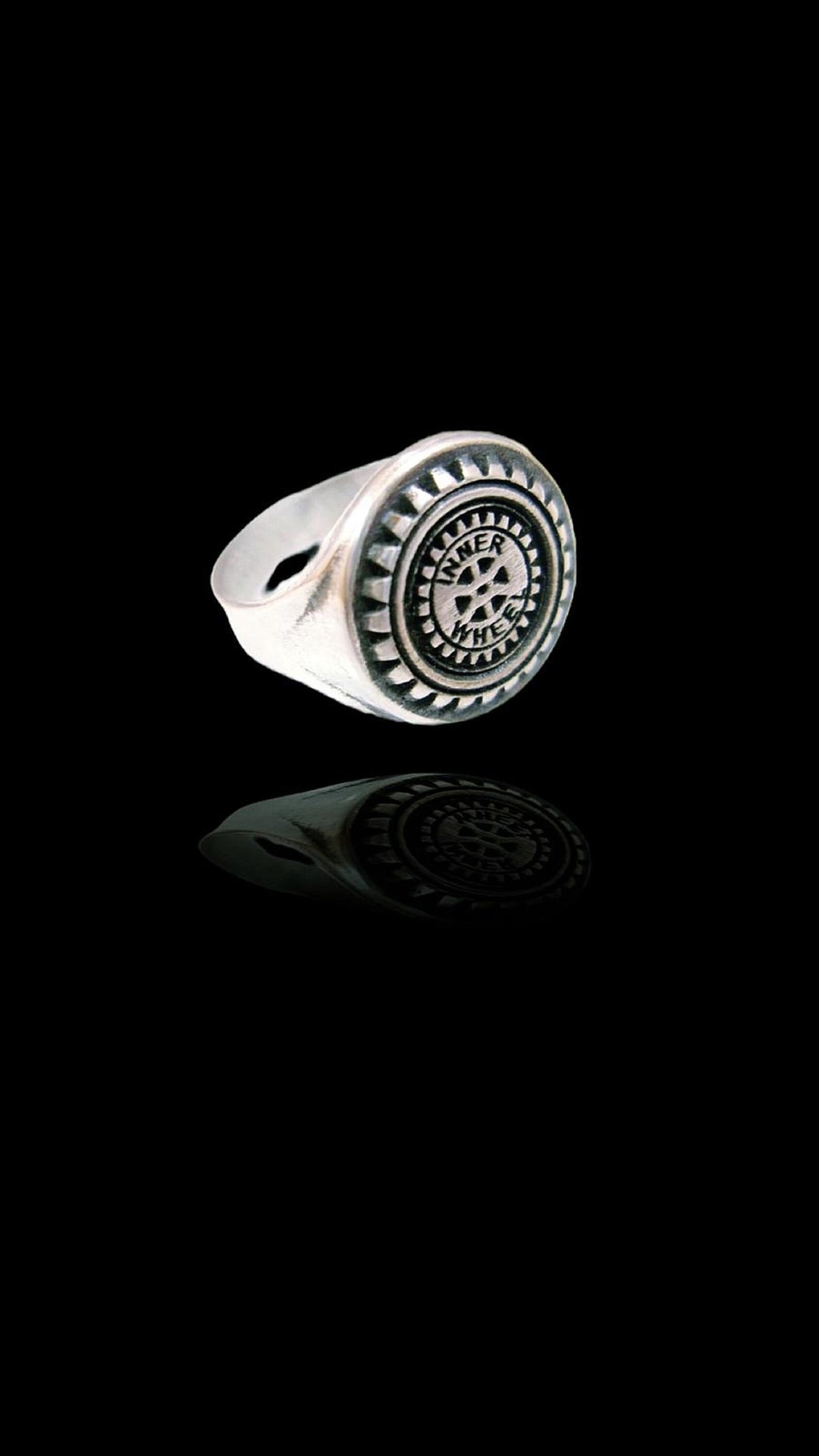 Rotary International Ladies "inner Wheel" Crest Sterling Silver 925 ...