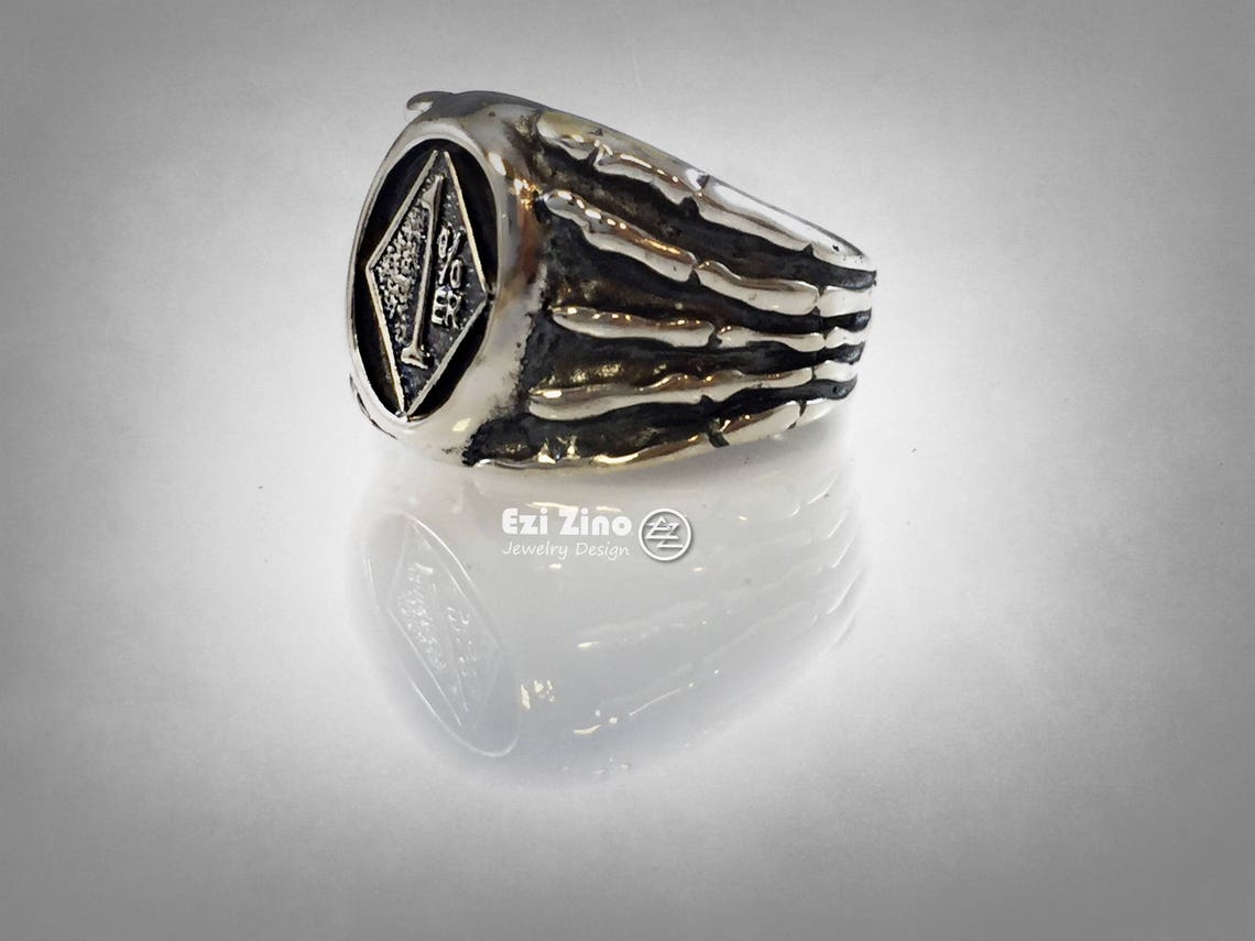 1%er Sterling Silver BIKER OUTLAW Ring - Etsy