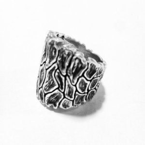 Metal Soil Dry Soil Texture Ring by : EZI ZINO - Etsy