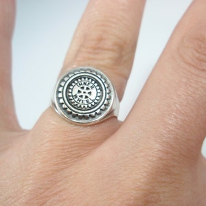 Rotary International Ladies "inner Wheel" Crest Sterling Silver 925 ...