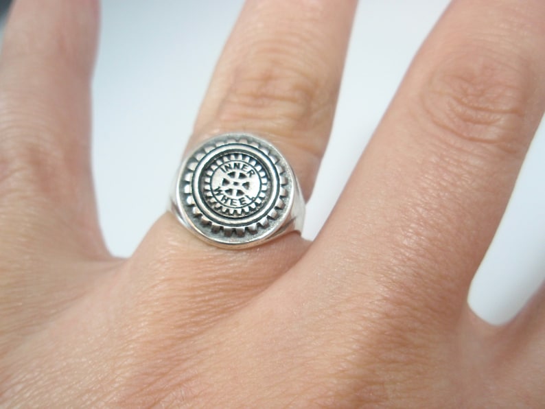 Rotary International Ladies "inner Wheel" Crest Sterling Silver 925 ...