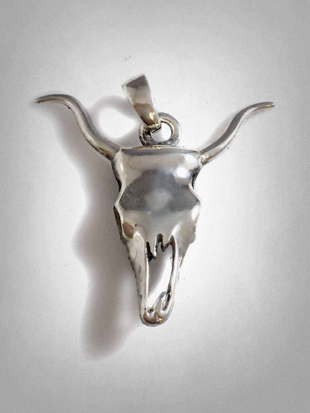 Bull Skull Texas Longhorn Cowboy Rodeo Locket Pendant - Etsy