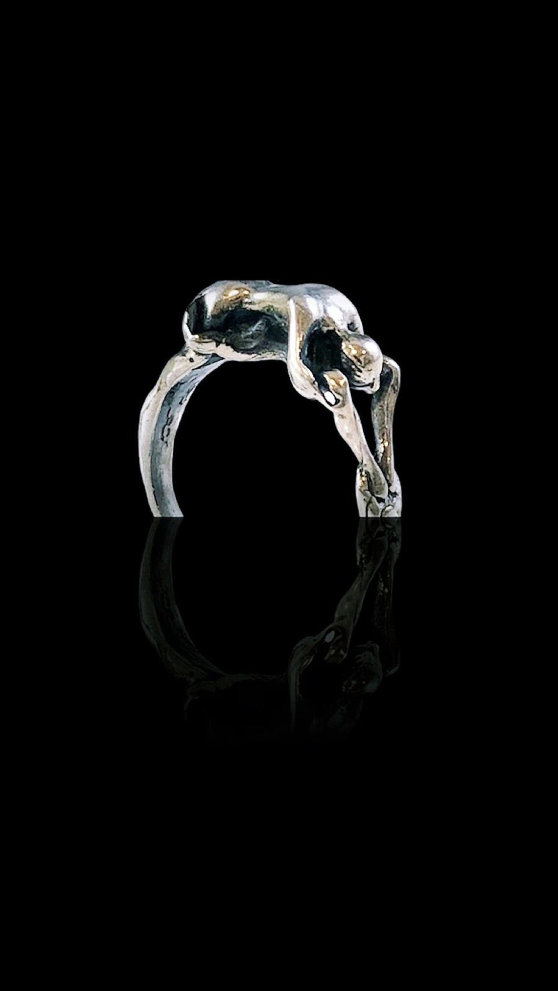 Kama Sutra Erotic Hot Couple Sexy Love Position 69 Ring Sterling Silver ...