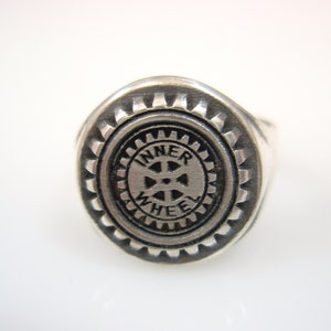 Rotary International Ladies "inner Wheel" Crest Sterling Silver 925 ...