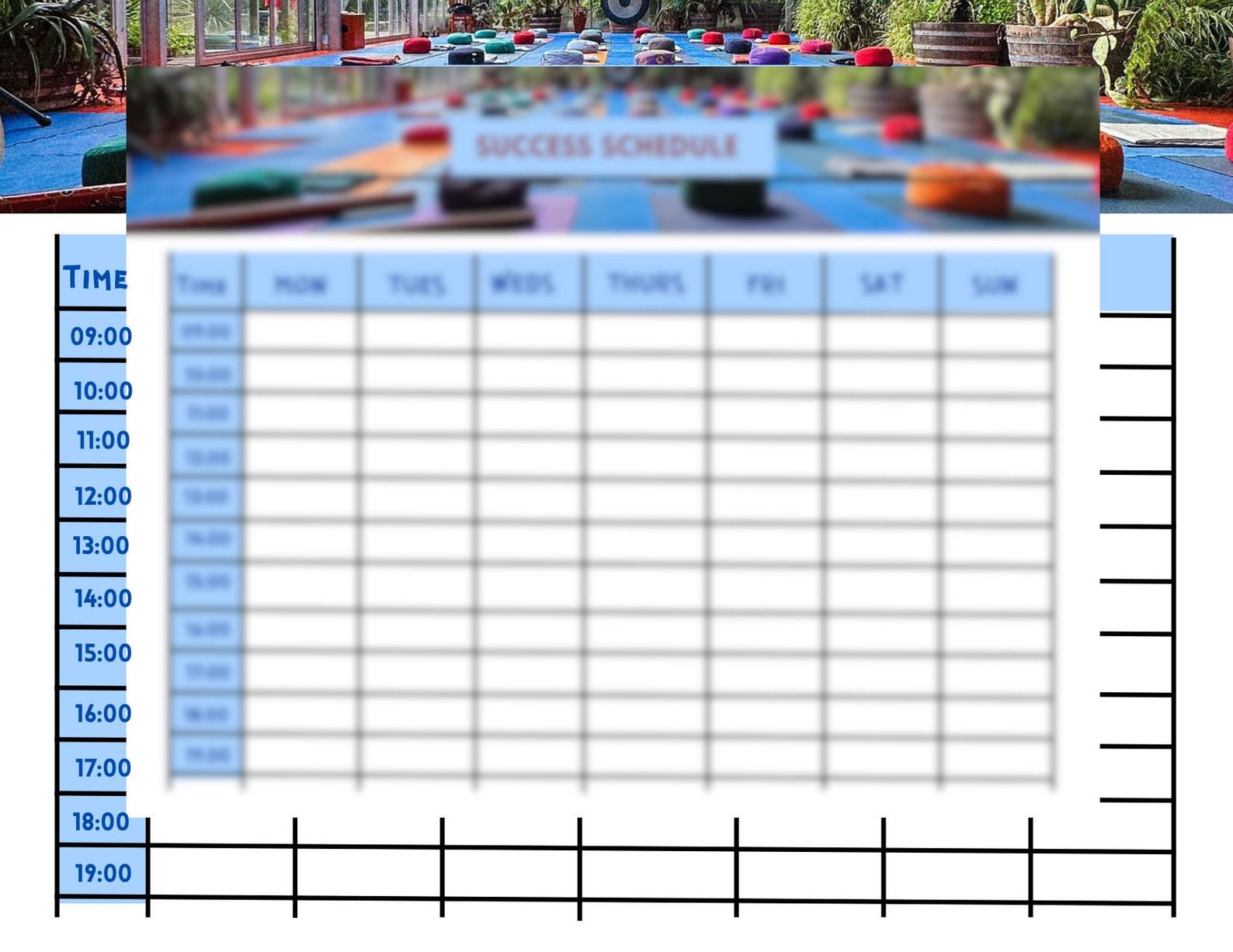 Success Schedule / Time Planner / Study Timetable / Weekly Calendar ...