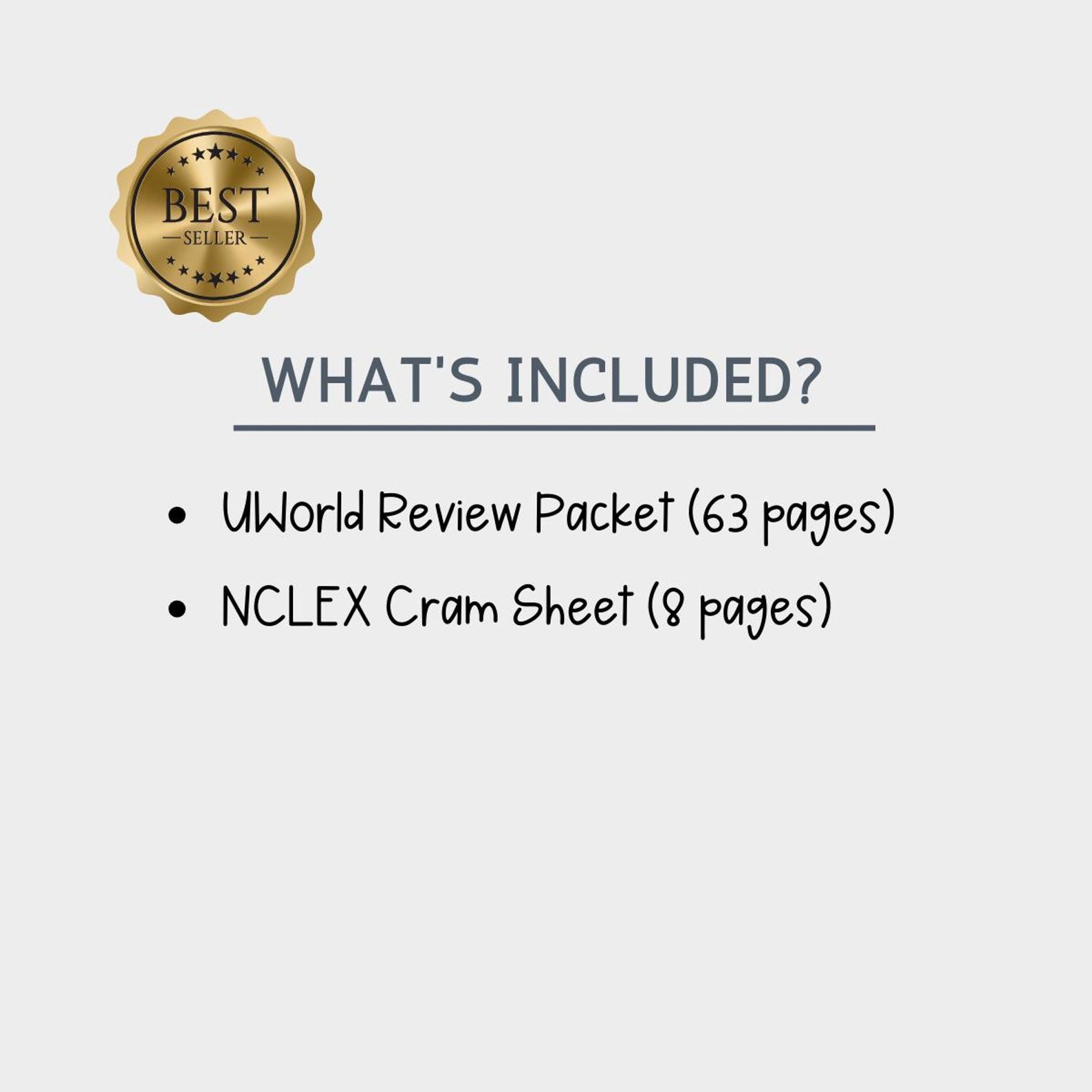 Uworld NCLEX Review Packet & Cram Sheet for Nursing Students, Printable ...