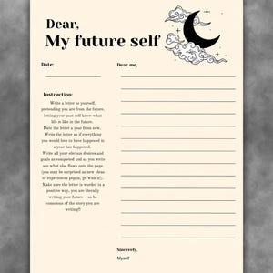 Future Self Letter Template | Reflective Journaling PDF | Manifestation ...