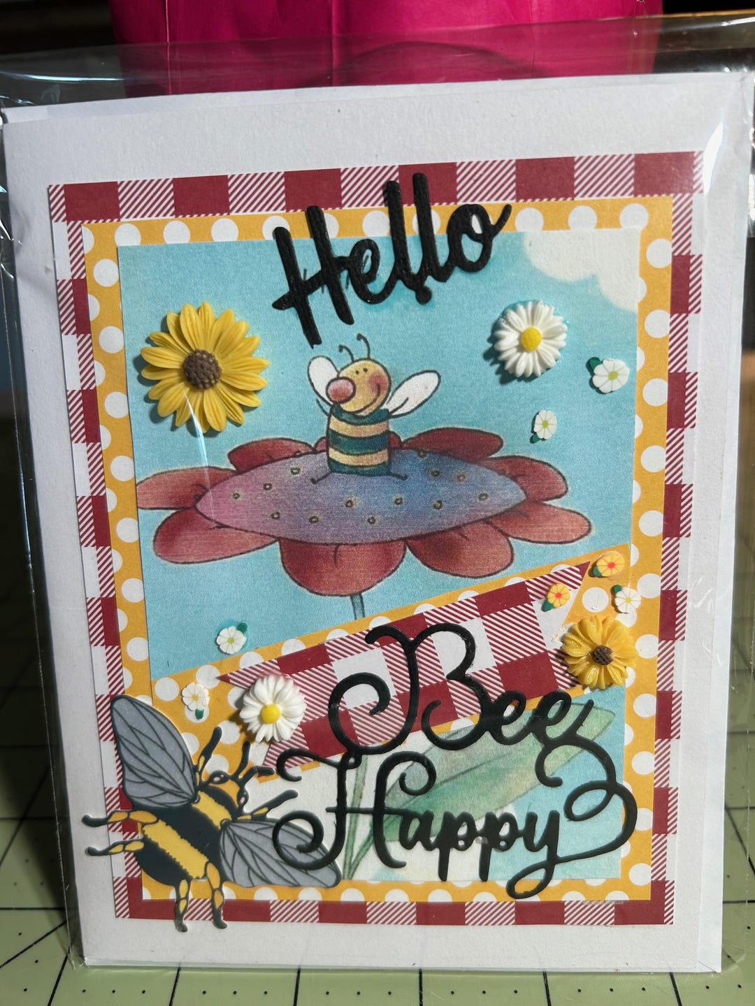 Hello Spring Bee Card - Etsy