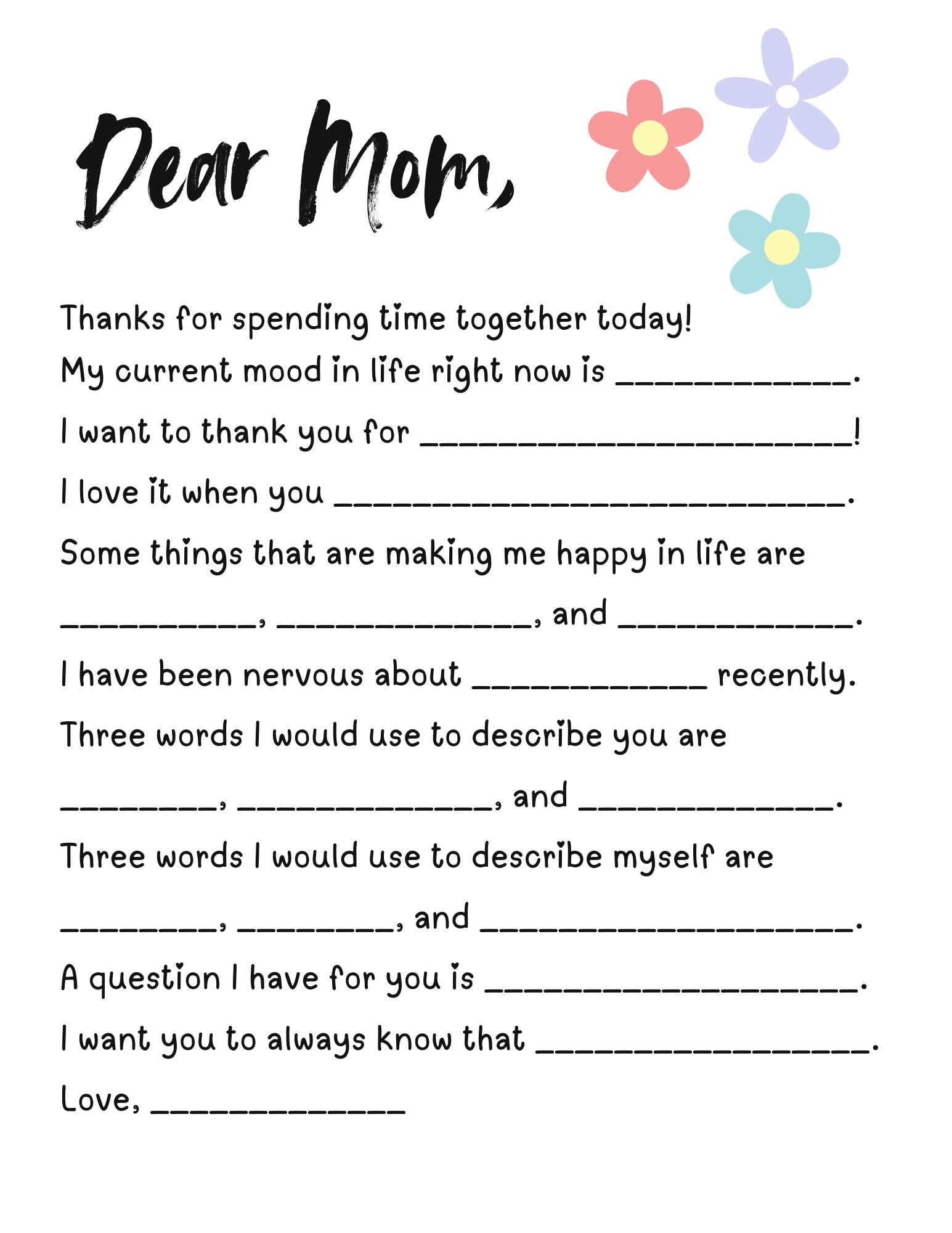 Mother Daughter Conversation Starter & Activity for Groups or ...