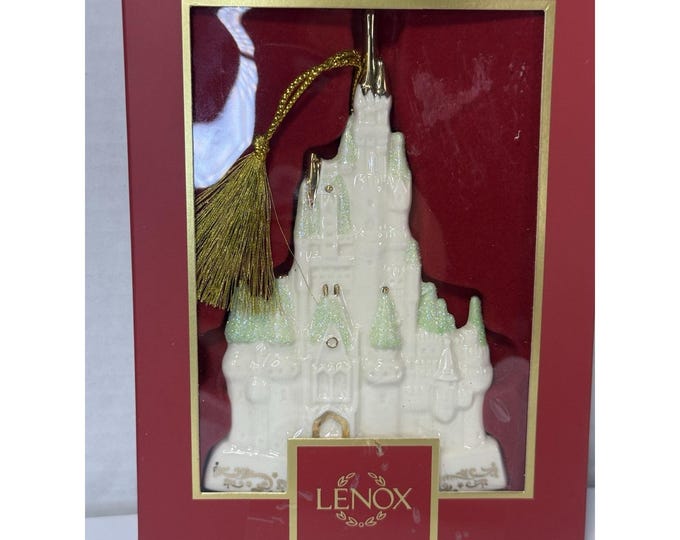 Disney Lenox Showcase Collection Cinderella Castle Ornament NEW See ...