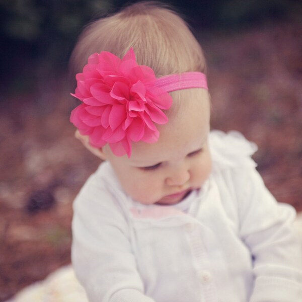 Pink Baby Headband - Etsy