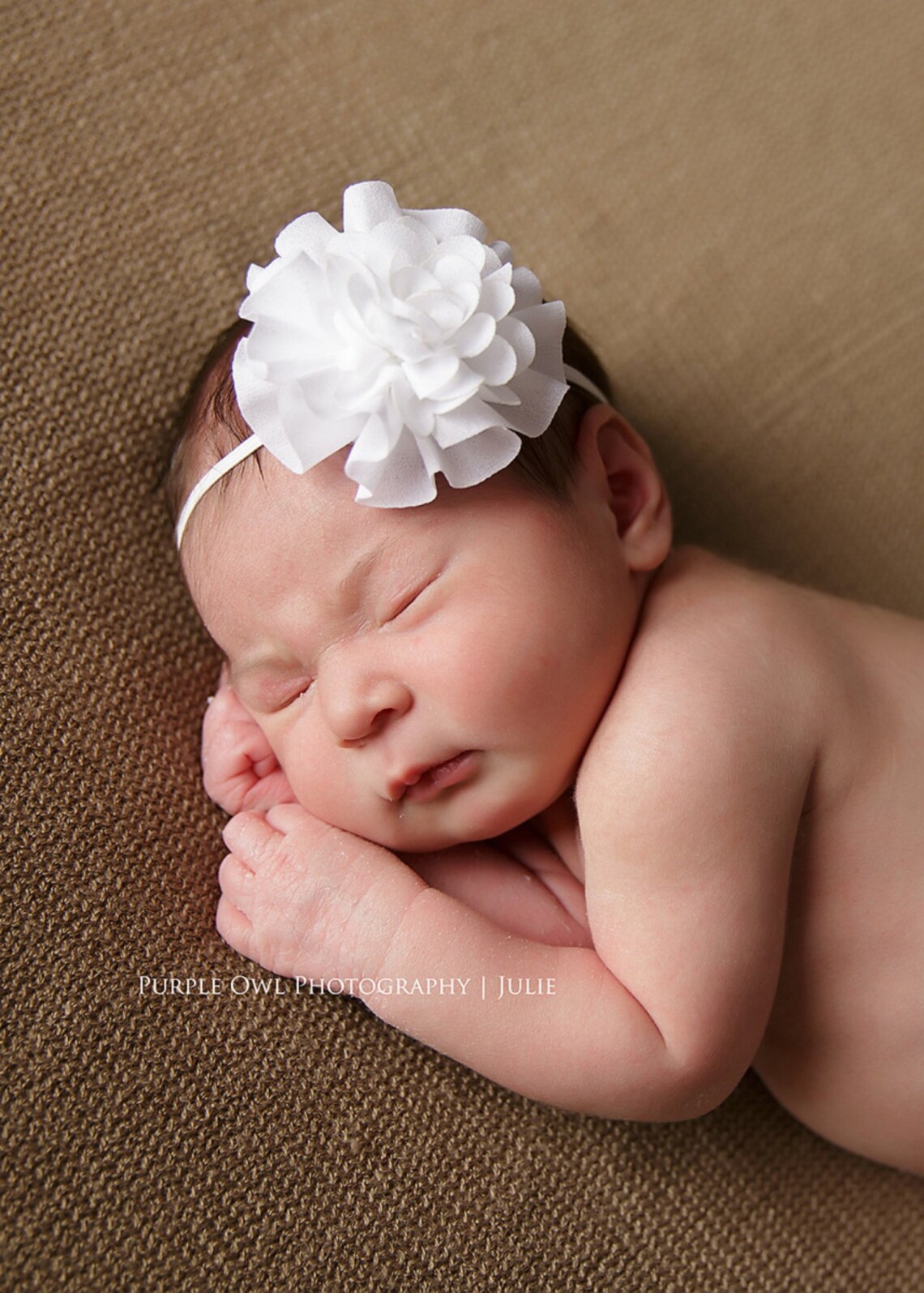 Ivory Baby Headband, Infant Headband, Newborn Headband, Ivory Headband ...