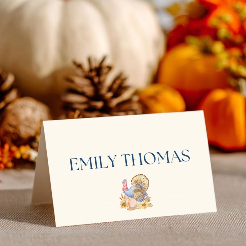 Thanksgiving Place Cards - Etsy