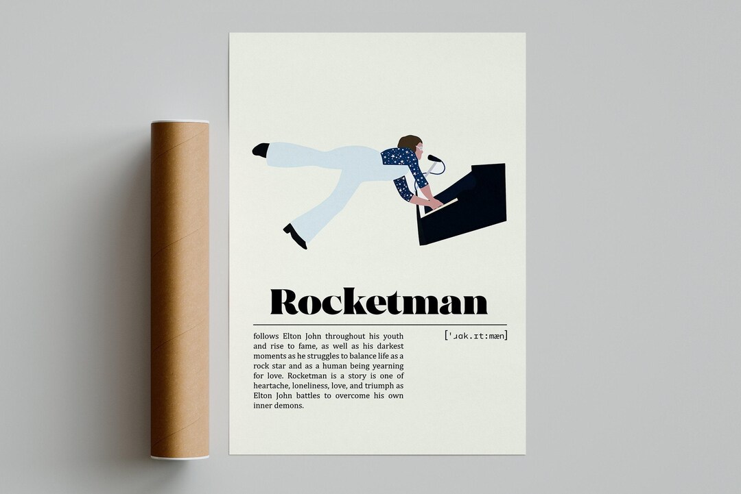 Rocketman Poster | Dexter Fletcher | Movie Poster | Minimalist Movie ...
