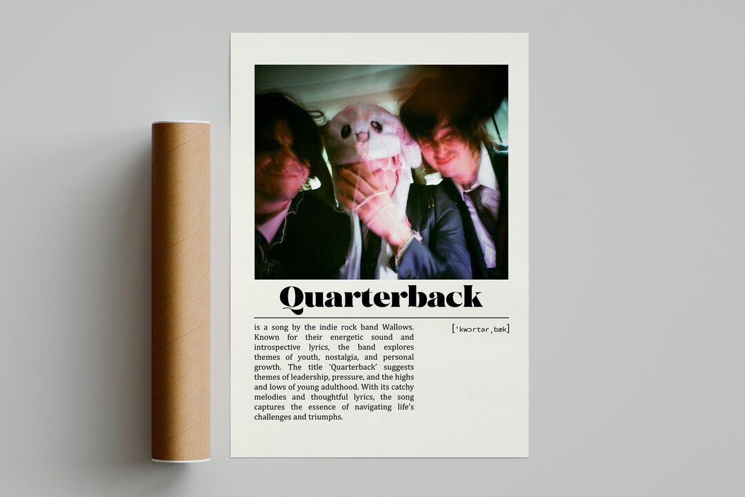 Wallows Quarterback Poster | Minimalist Music Poster | Vintage Retro ...