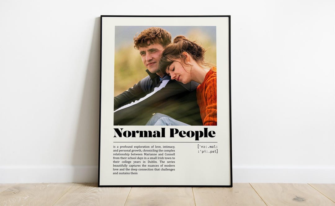 Normal People Poster | Lenny Abrahamson | Minimalist Tv Series Poster ...