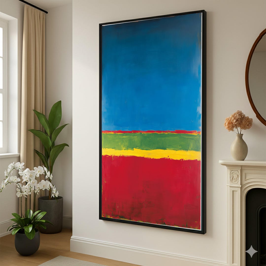 Abstract Color Block Canvas, Mark Rothko Wall Art, Modern Art Canvas ...