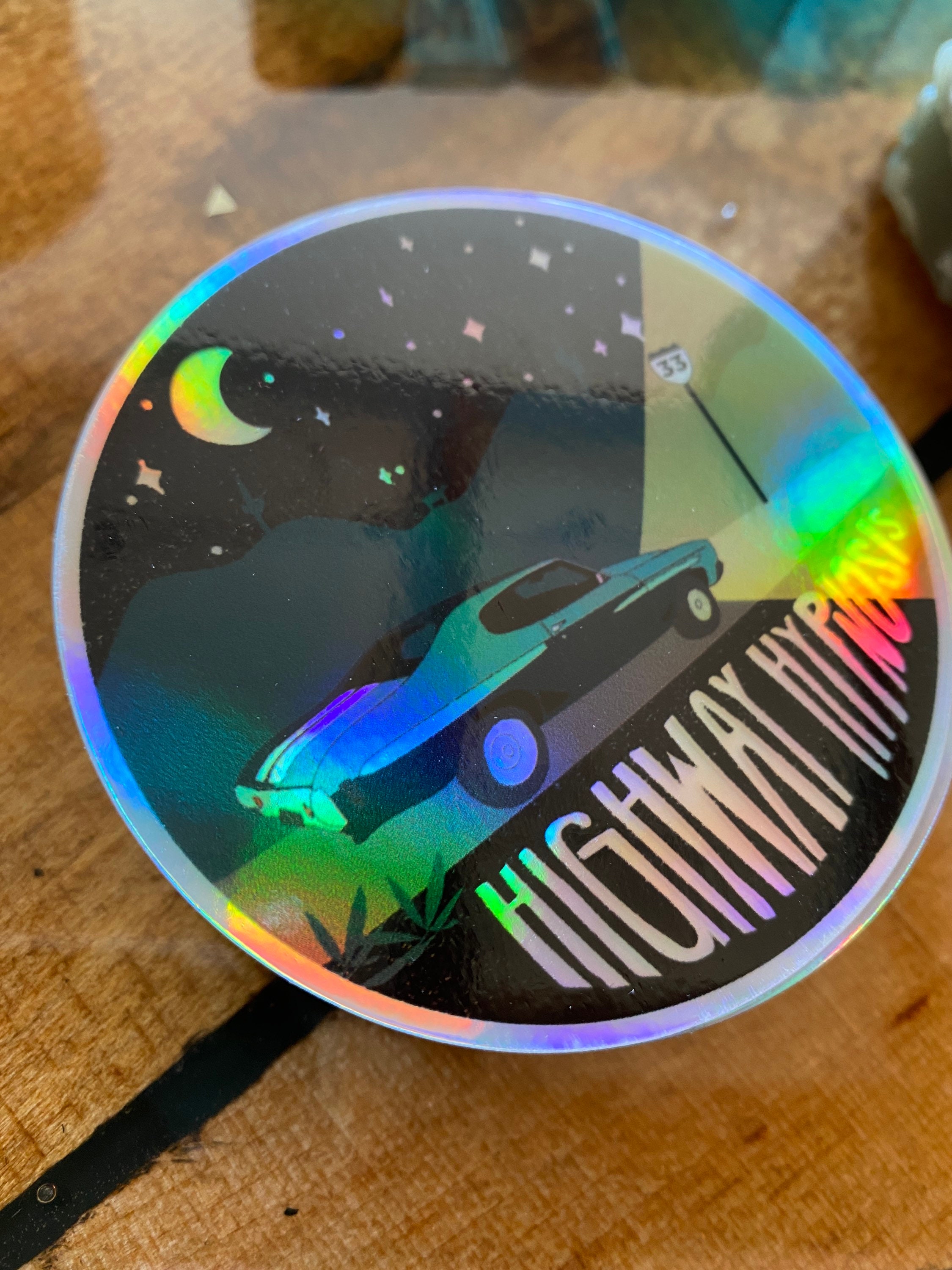Highway Hypnosis Billy Strings Hologram Sticker - Etsy