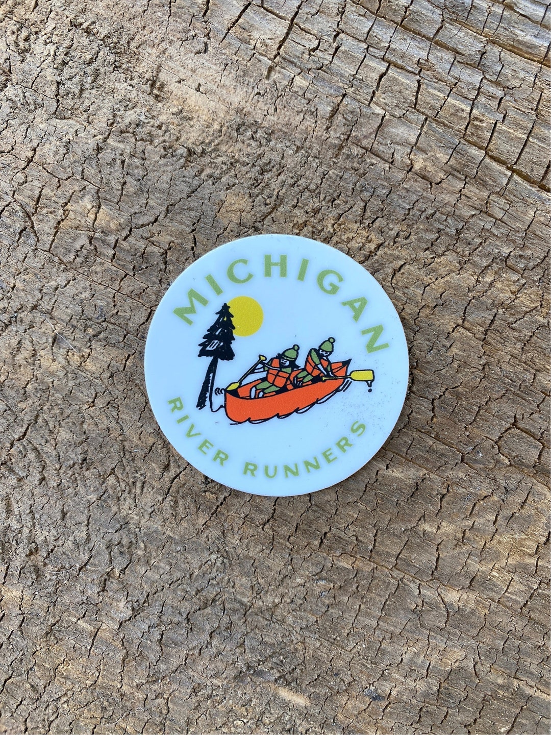 Michigan River Runners 2x2 Inch Vinyl Sticker - Etsy