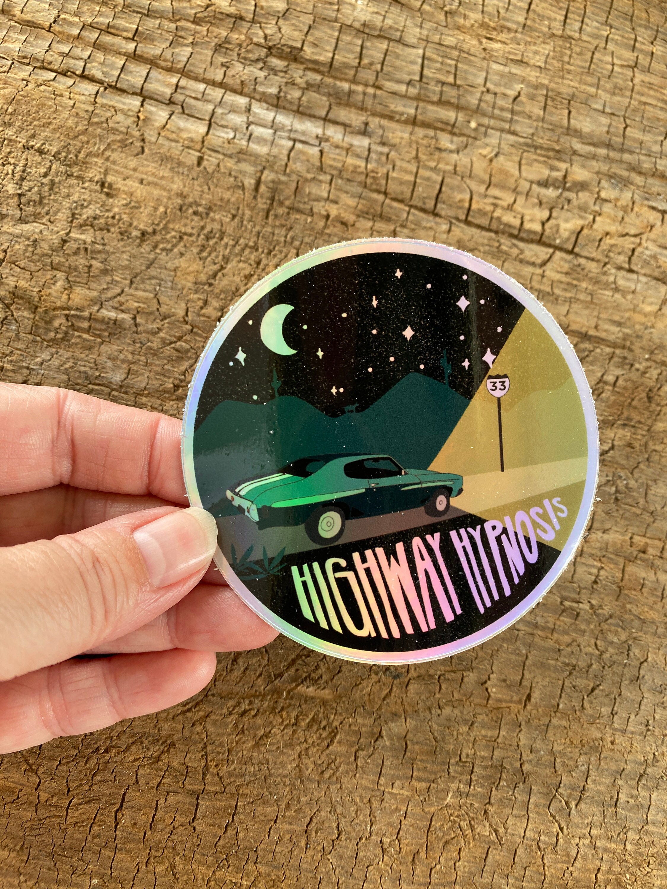 Highway Hypnosis Billy Strings Hologram Sticker - Etsy