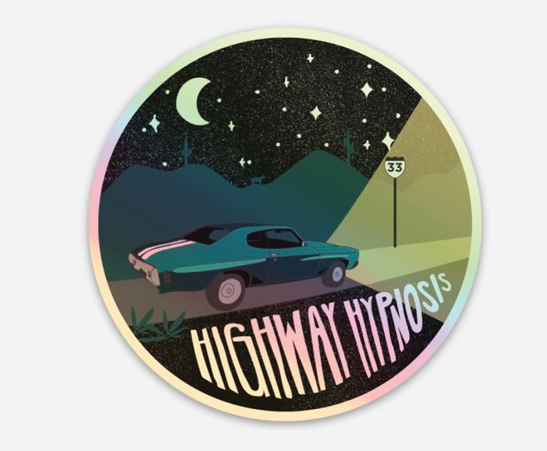 Highway Hypnosis Billy Strings Hologram Sticker - Etsy
