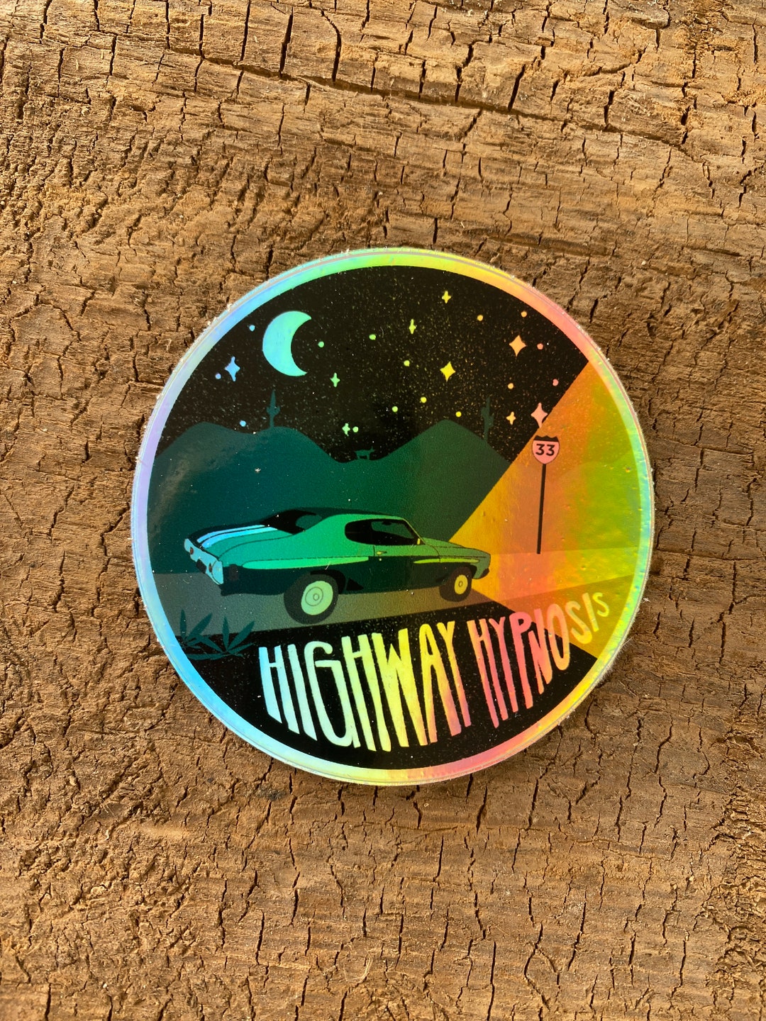 Highway Hypnosis Billy Strings Hologram Sticker - Etsy
