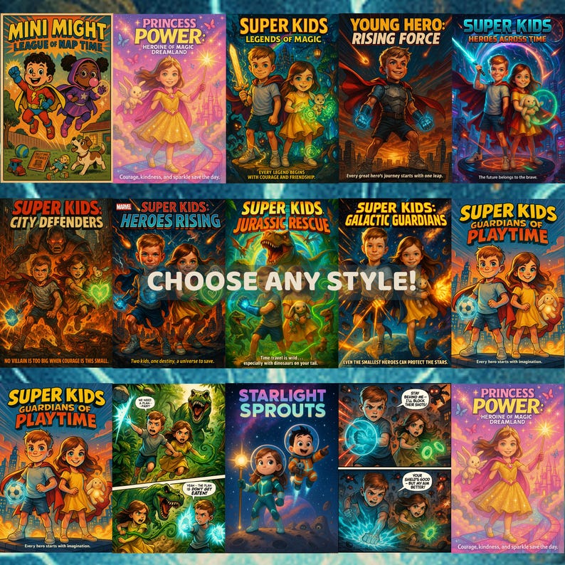 Fully Personalized Children's Comic Book | Custom Story & Illustrations ...