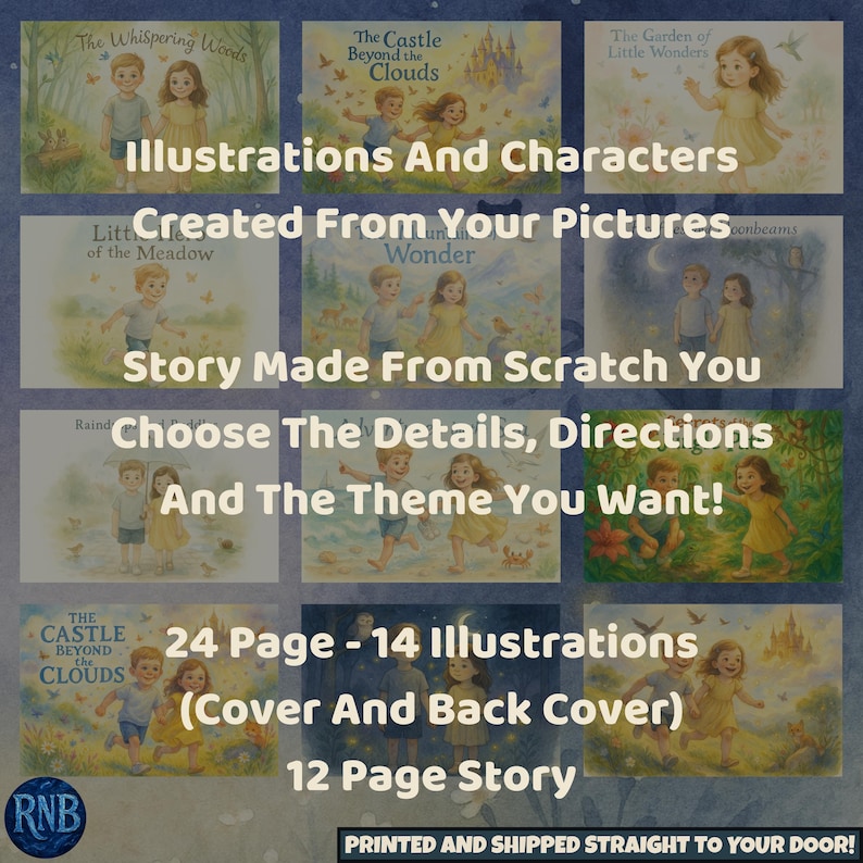 Fully Personalized Kids Story Book | Custom Story & Unique Watercolor ...