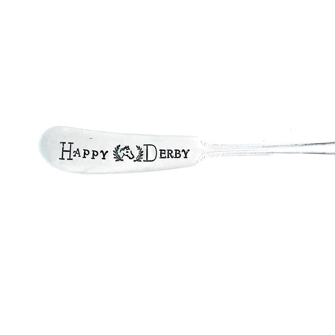 Happy Derby™ Hand Stamped Vintage Individual Spreader With Horse and ...