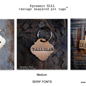 The BOHO Pet Tag. Vintage Inspired Pet Tags™ Custom Name Tag. Handmade ...
