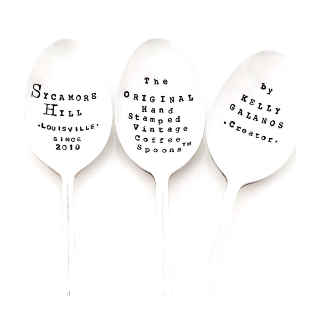 CUSTOM TEASPOON. Made to Order. the Original Hand Stamped Vintage ...