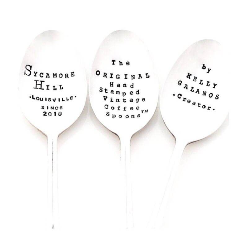 CUSTOM TEASPOON. Made to Order. the Original Hand Stamped Vintage ...