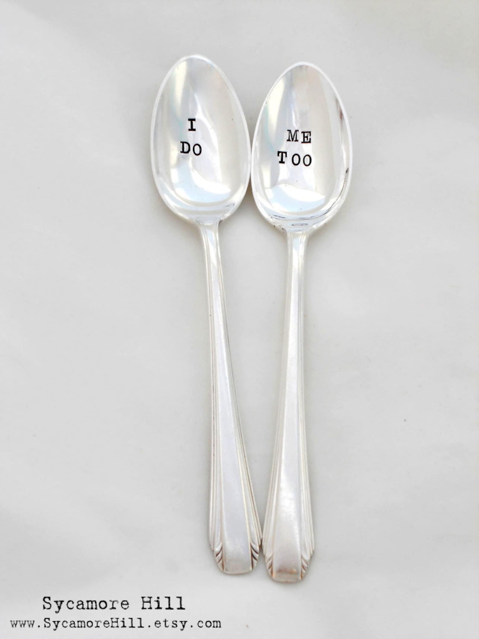 I Do Me Too Hand Stamped Teaspoons. Custom Personalized His - Etsy