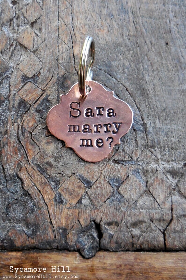 The PUPPY PROPOSAL Pet Tag. He Wants to Know If You Will Say Yes. Hand ...