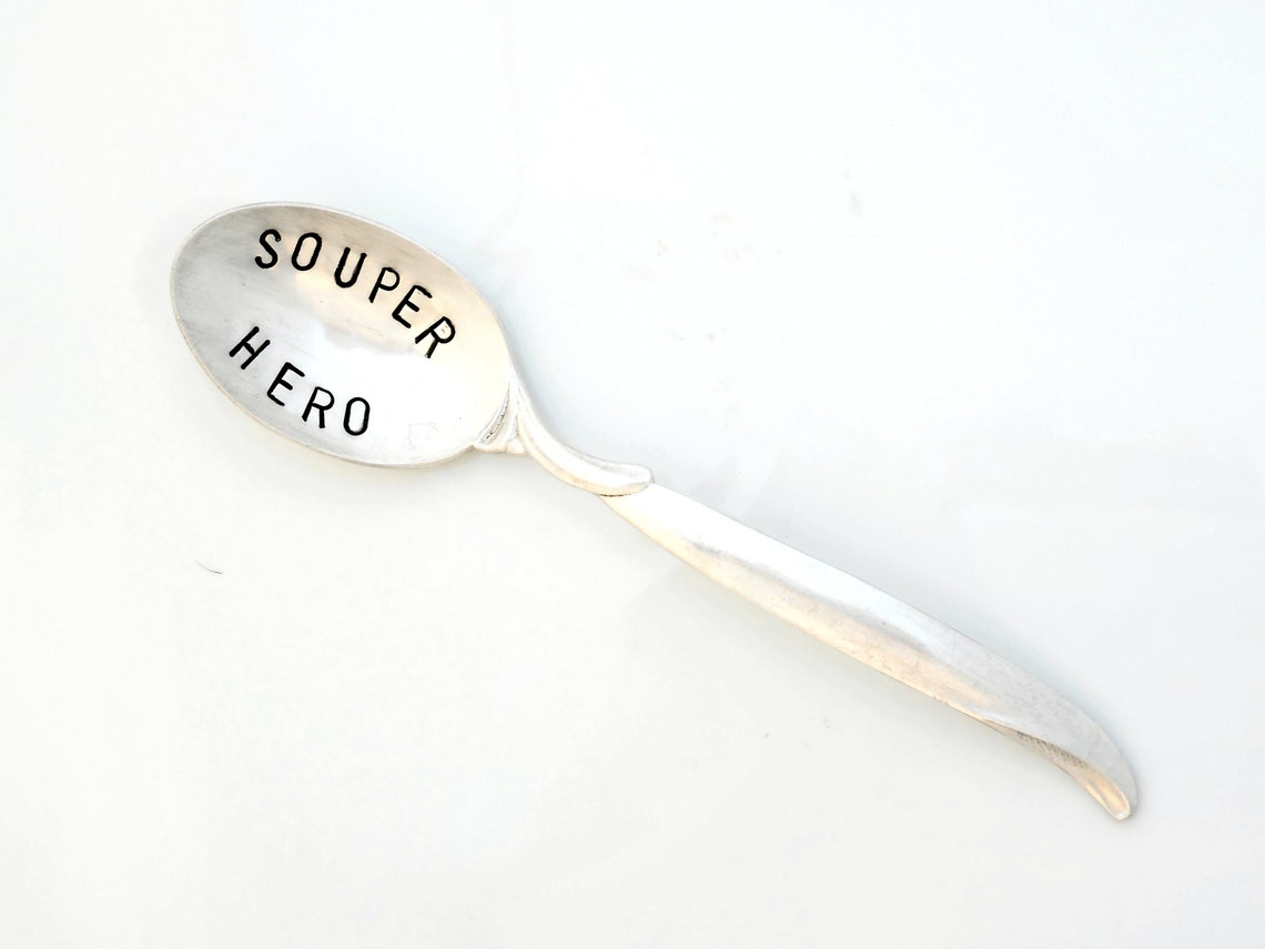 Souper Hero Spoon. Original Design by Sycamore Hill. Creator - Etsy
