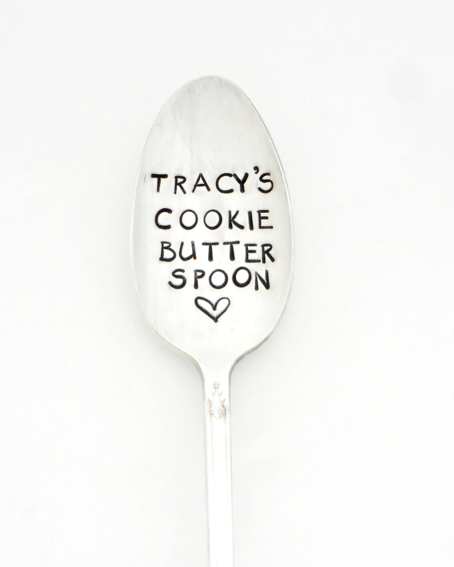 CUSTOM Tall Hand Stamped Iced Teaspoon. Personalized Parfait - Etsy