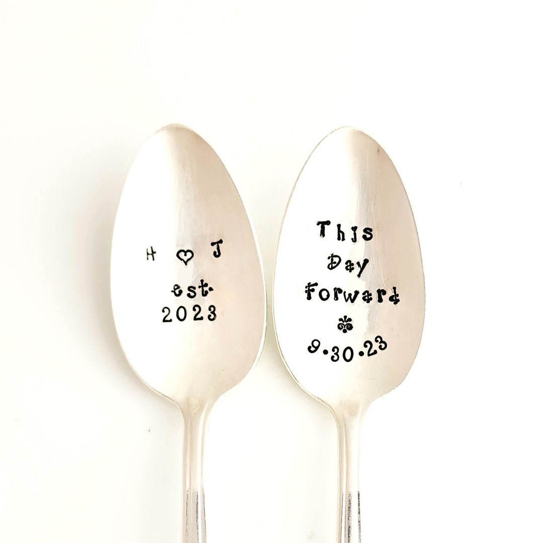 The Bridal Pair. Custom, Personalized Spoons With Initials. Original ...