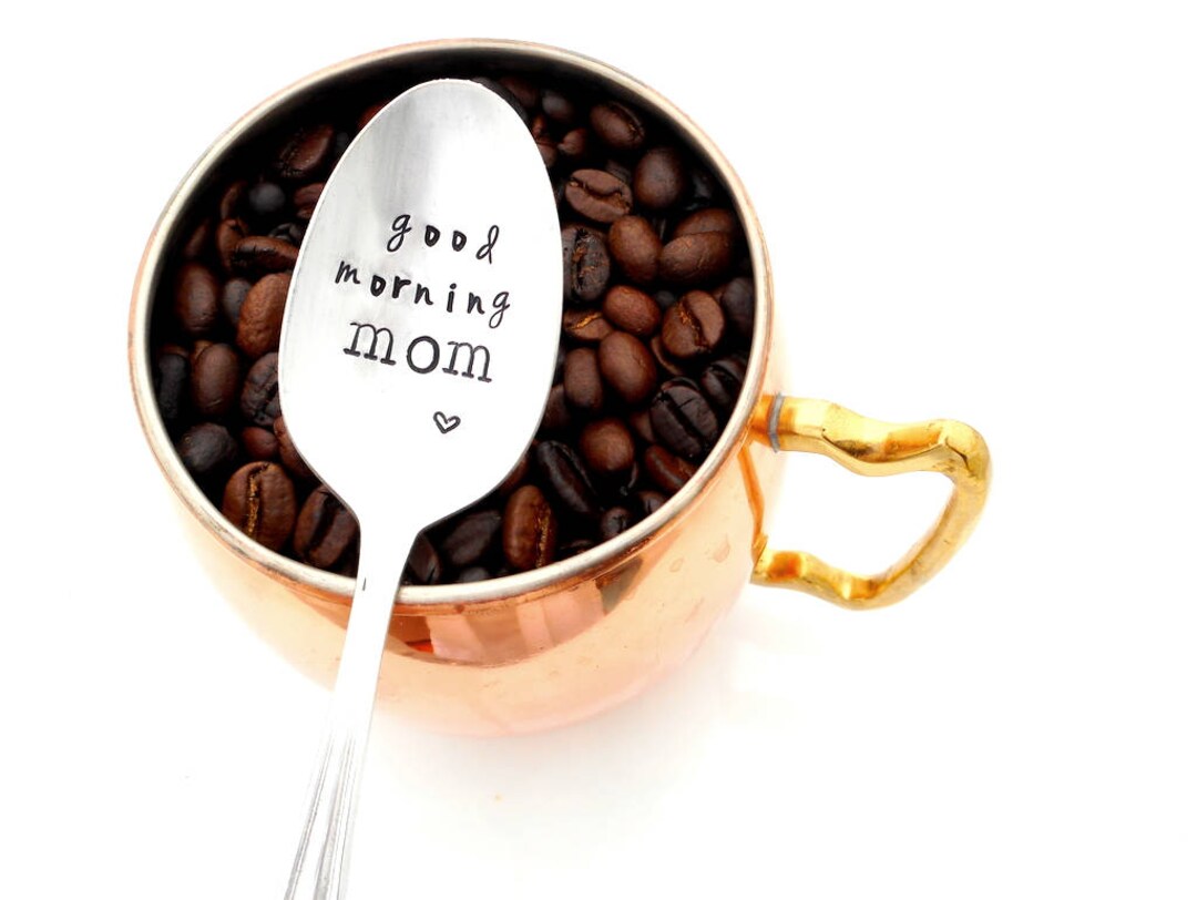 Good Morning Mom Stamped Spoon. the ORIGINAL Hand Stamped Vintage ...