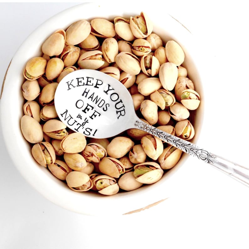 Keep Your Hands off My Nuts™ Hand Stamped Vintage Round - Etsy