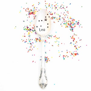 Hand Stamped Zodiac Spoon. Hand Stamped Star Constellation of Zodiac ...